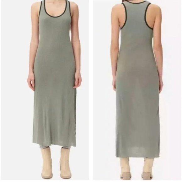 John Elliott | Dresses | John Elliot Scoop Neck Sleeveless Ribbed Maxi ...